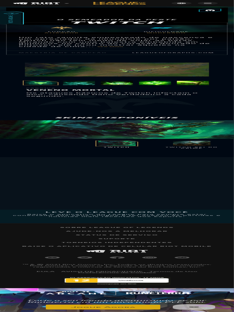 Twitch, o Semeador Da Peste - League of Legends | PDF