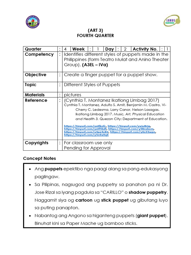 ART 3 - Q4 - LAS - Week 1 | PDF