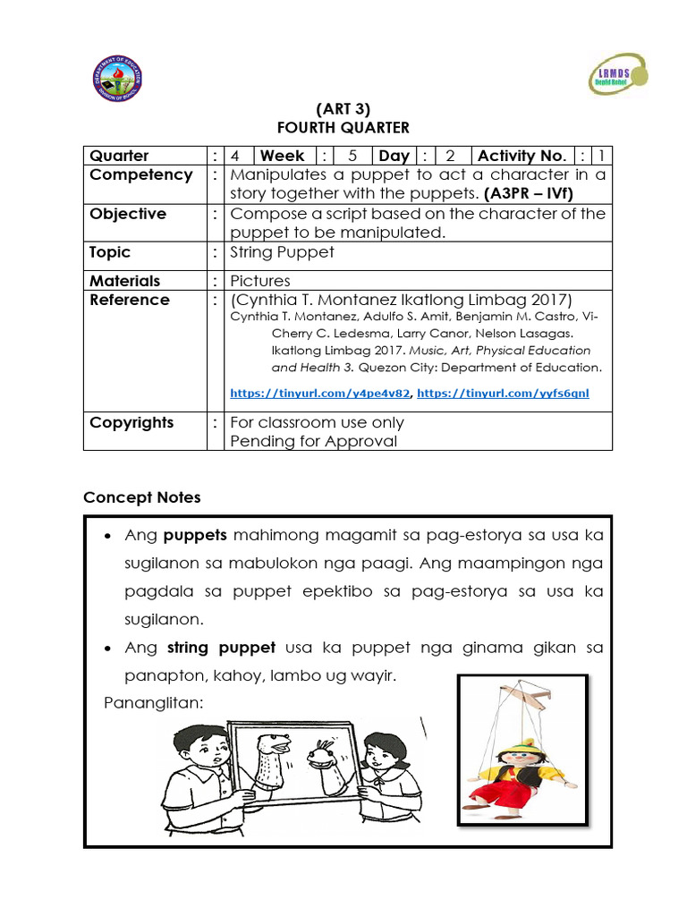 ART 3 - Q4 - LAS - Week 5 | PDF