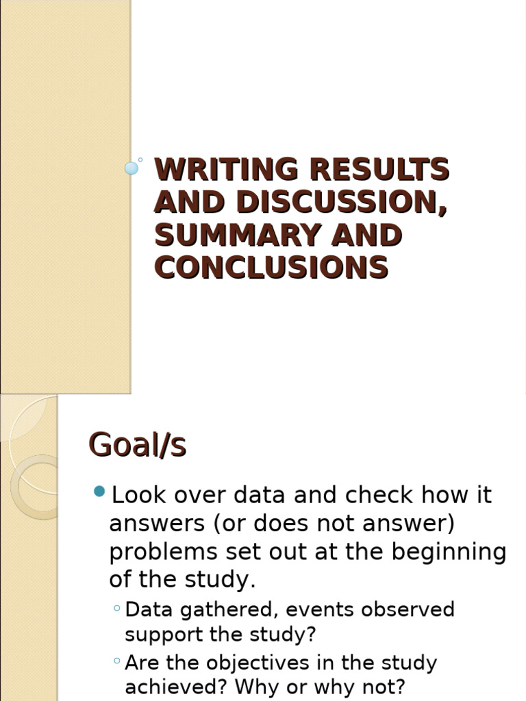 Writing Results and Discussions | PDF | Science | Empiricism