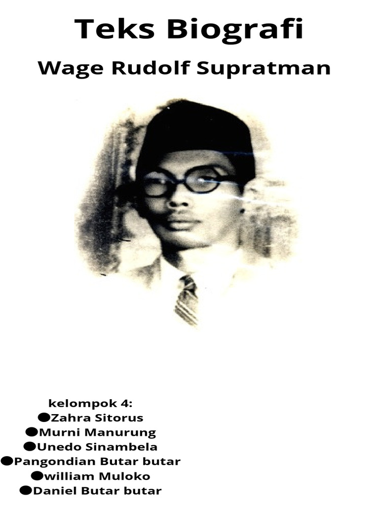 Wager Rudolf Soepratman Lahir Di Jatinegara Pada Tanggal 9 Maret 1903 ...