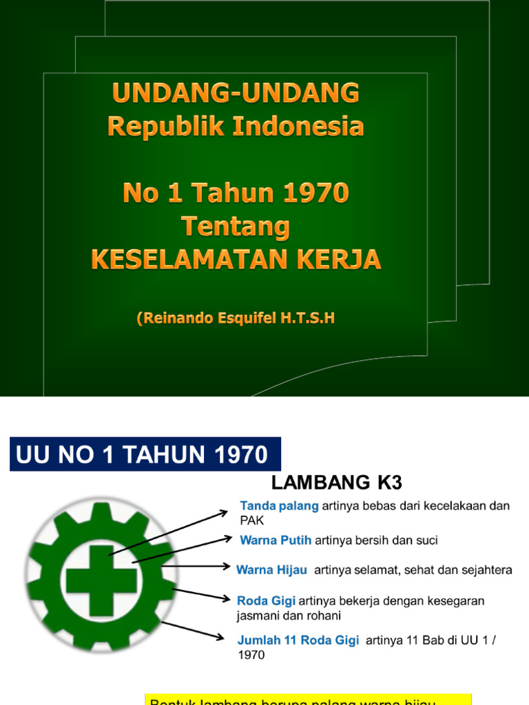 Undang-Undang No 1 Tahun 1970 | PDF