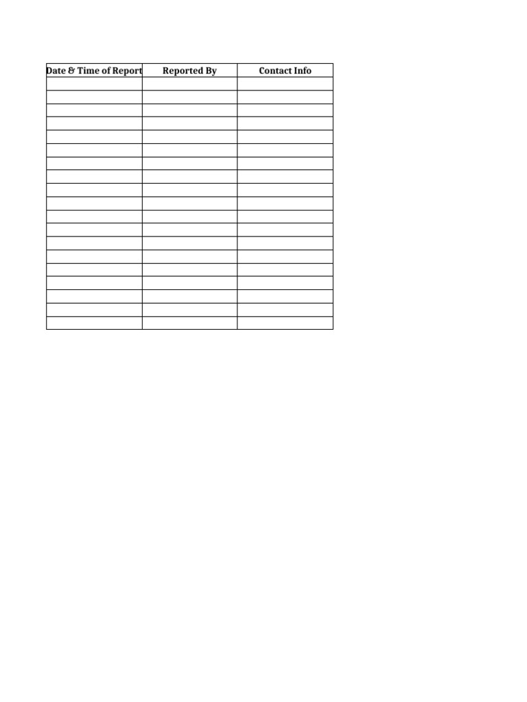 Handwritten Maintenance Log | PDF