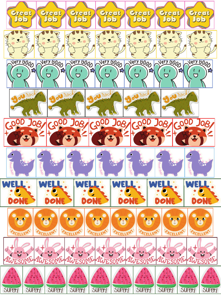 Sticker Rewards | PDF