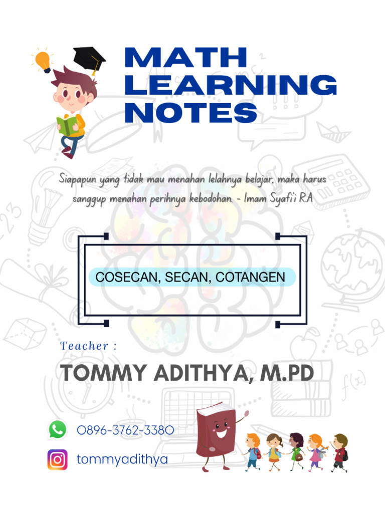 (TRGN) Bahan 4 - Cosecan, Secan, Cotangen | PDF