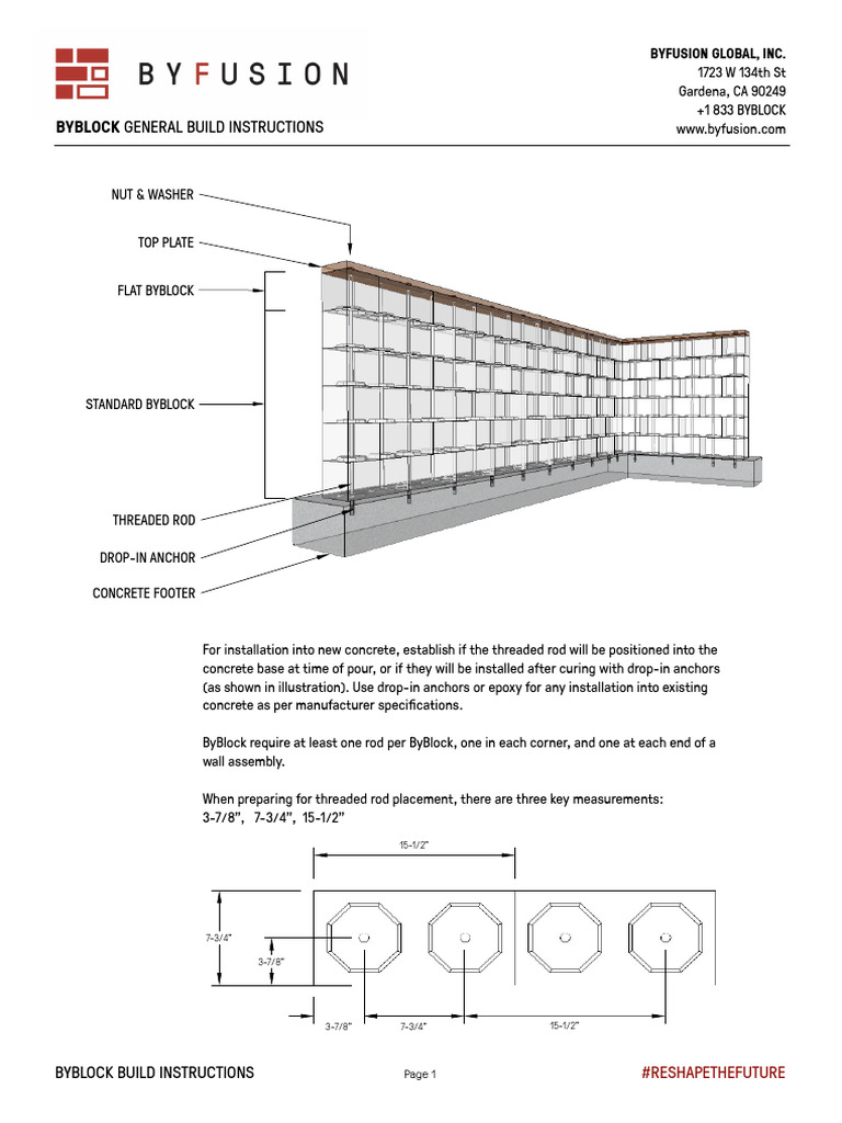 BYFUSION ByBlock Build Instructions v2.1 | PDF | Nut (Hardware ...
