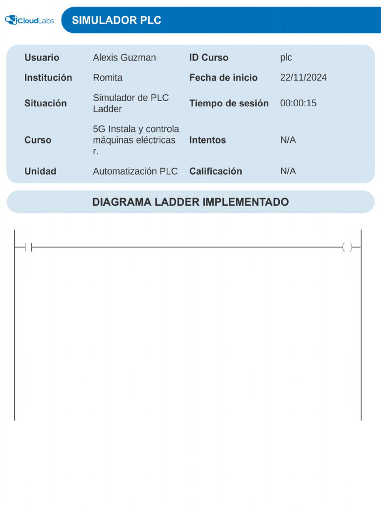 Reporte programa Ladder (1) | PDF