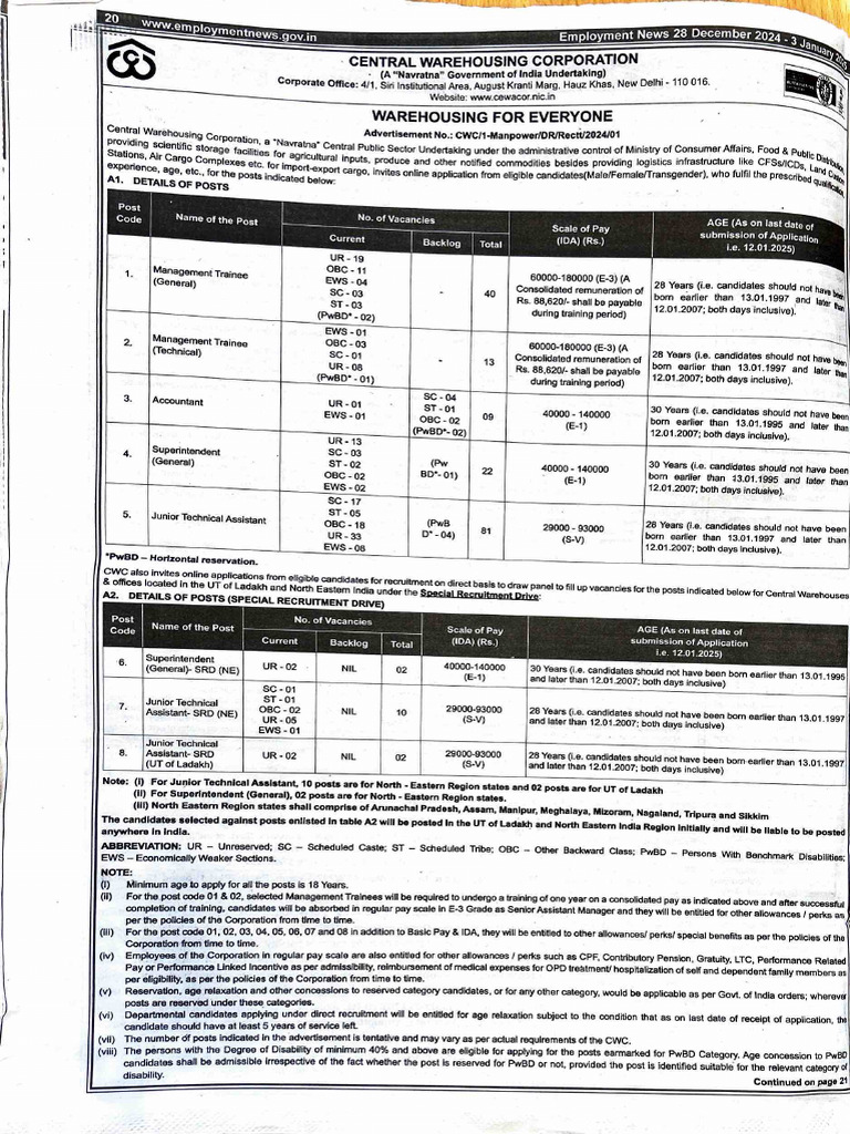 Central Warehouse Corporation-Dec 24 | PDF | Logistics | Supply Chain ...