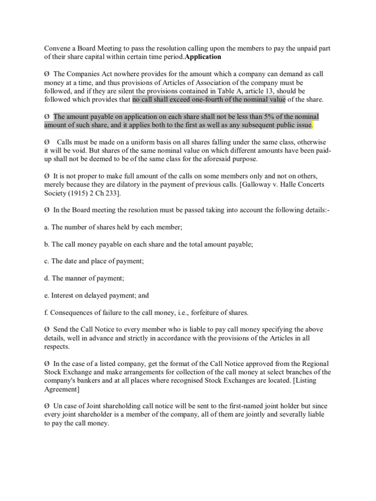 Call Procedure | PDF