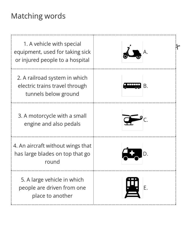 Matching Words | PDF