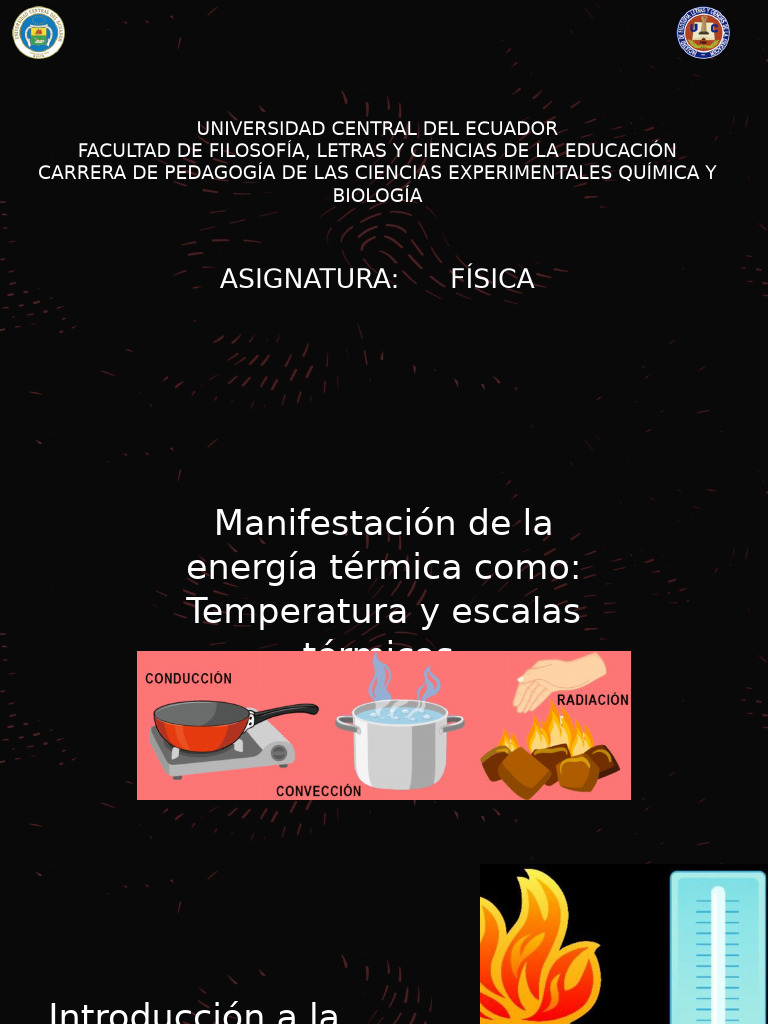 Energía Térmica y Escalas de Temperatura | PDF | Temperatura | Fahrenheit