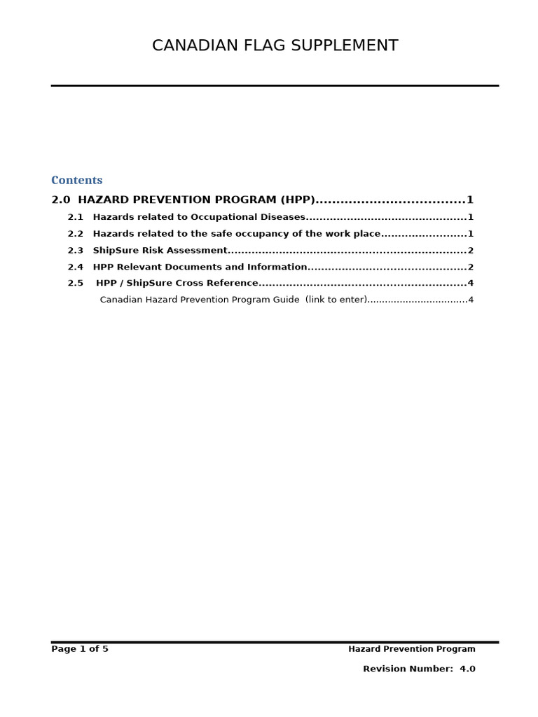 2 Hazard Prevention Program | PDF | Occupational Safety And Health | Risk Management