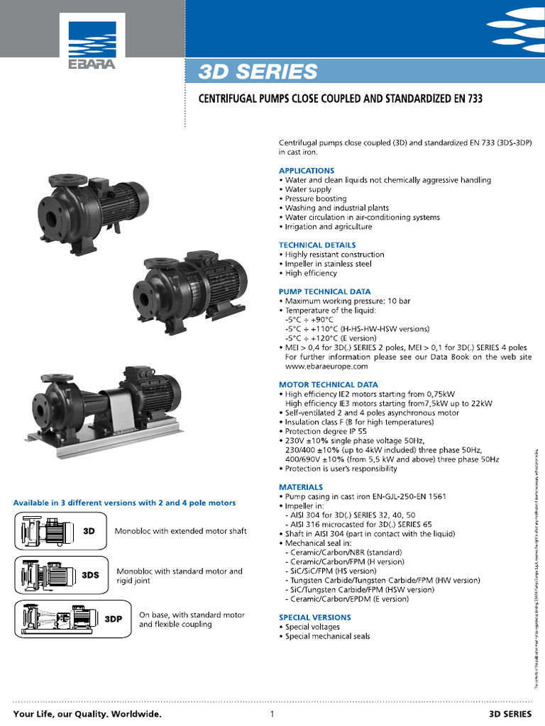 Brosur Ebara 3D | PDF