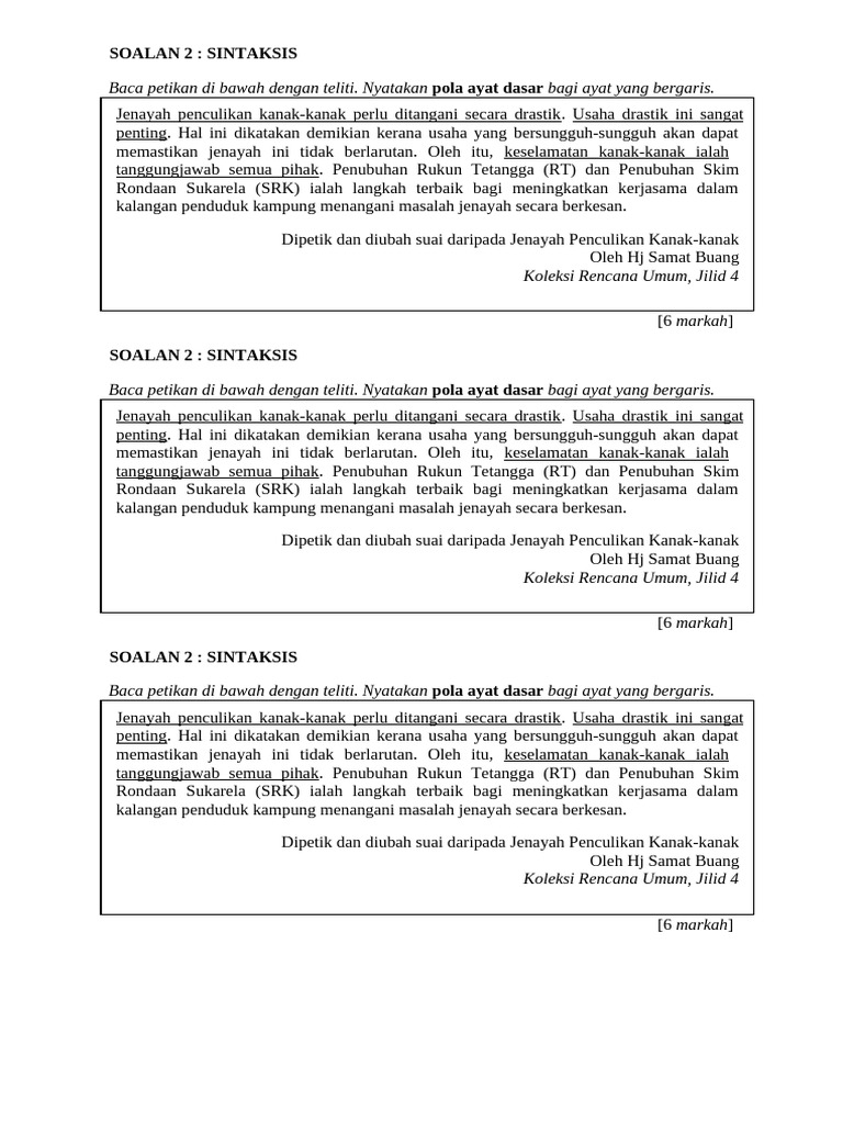 SOALAN 2 Sintaksis | PDF