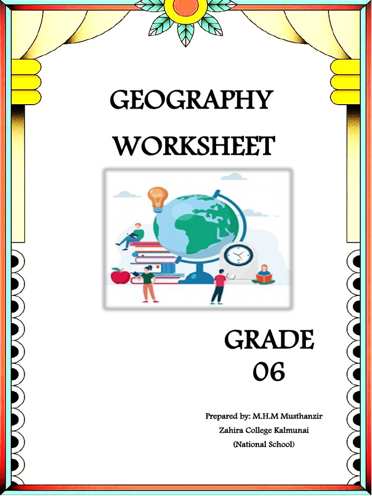 Geography Worksheet for Grade 6 Students | PDF | Precipitation | Water ...