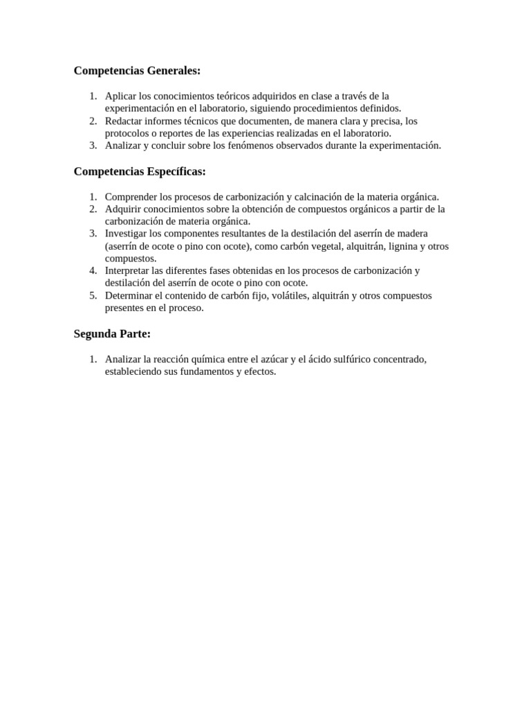Competencias Generales | PDF
