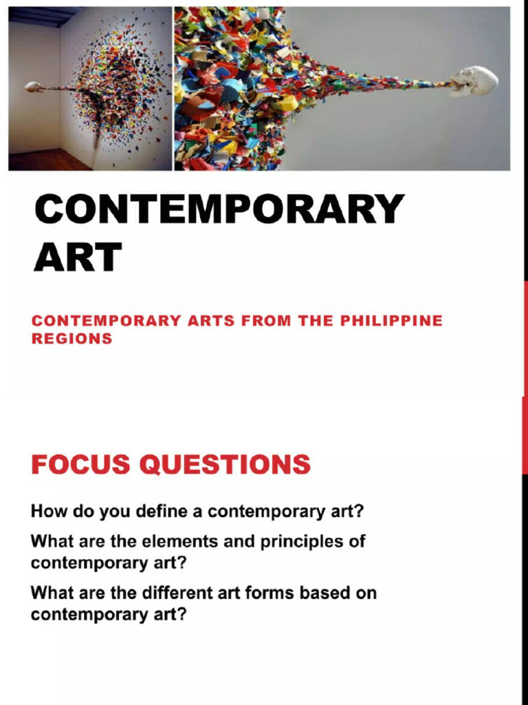 Lesson 1-Principles and Elements of Contemporary Art | PDF