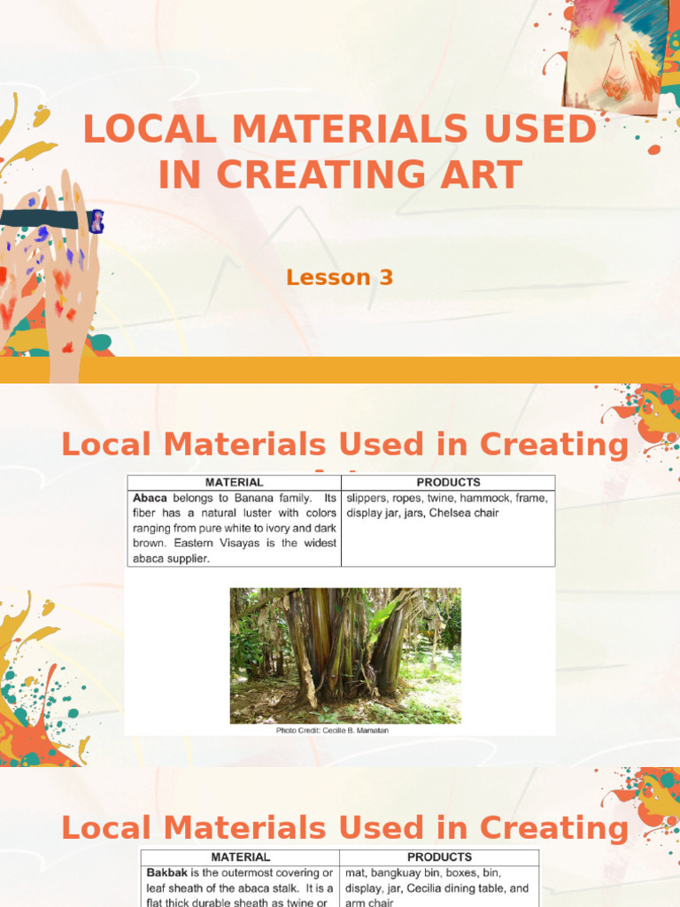 Lesson 3-LOCAL MATERIALS | PDF