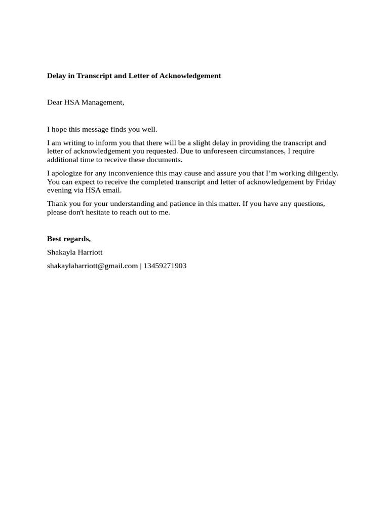 HSA Small Letter | PDF