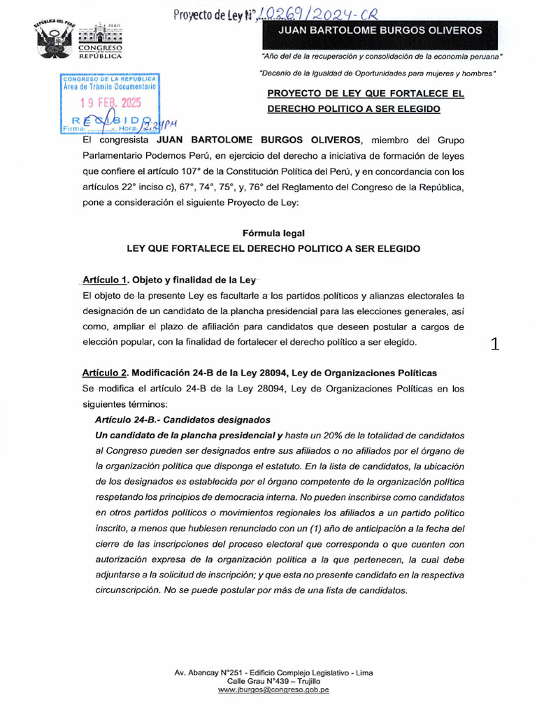 Proyecto de Ley de Podemos | PDF