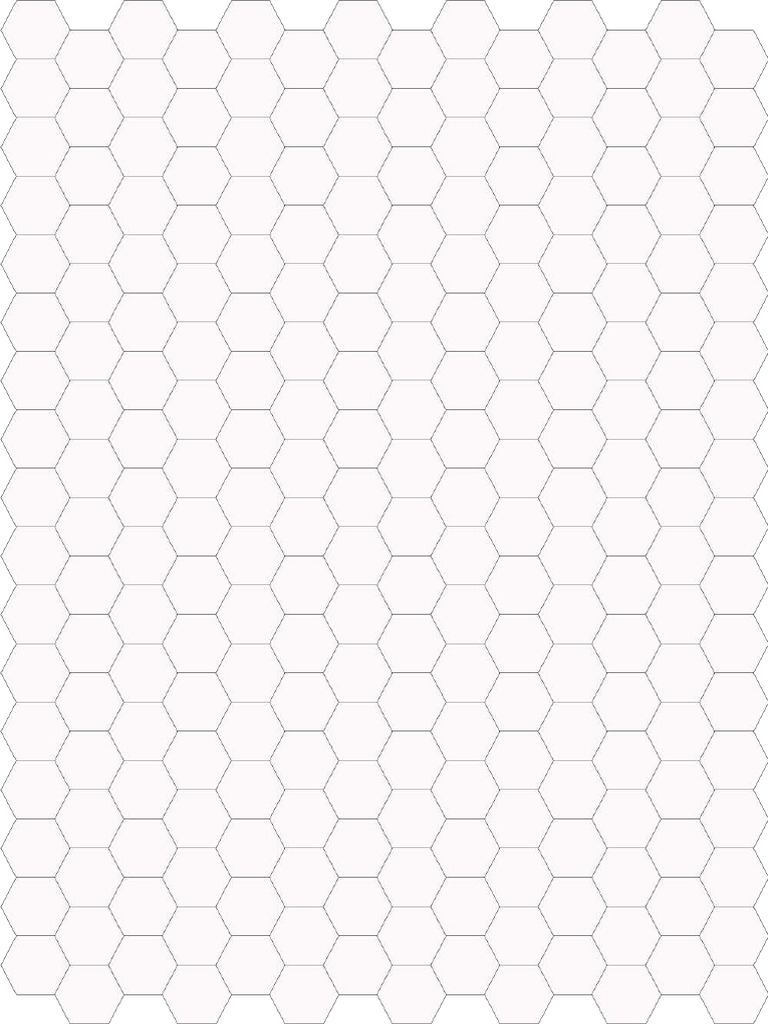 Hexagon Grid - 14x17 | PDF