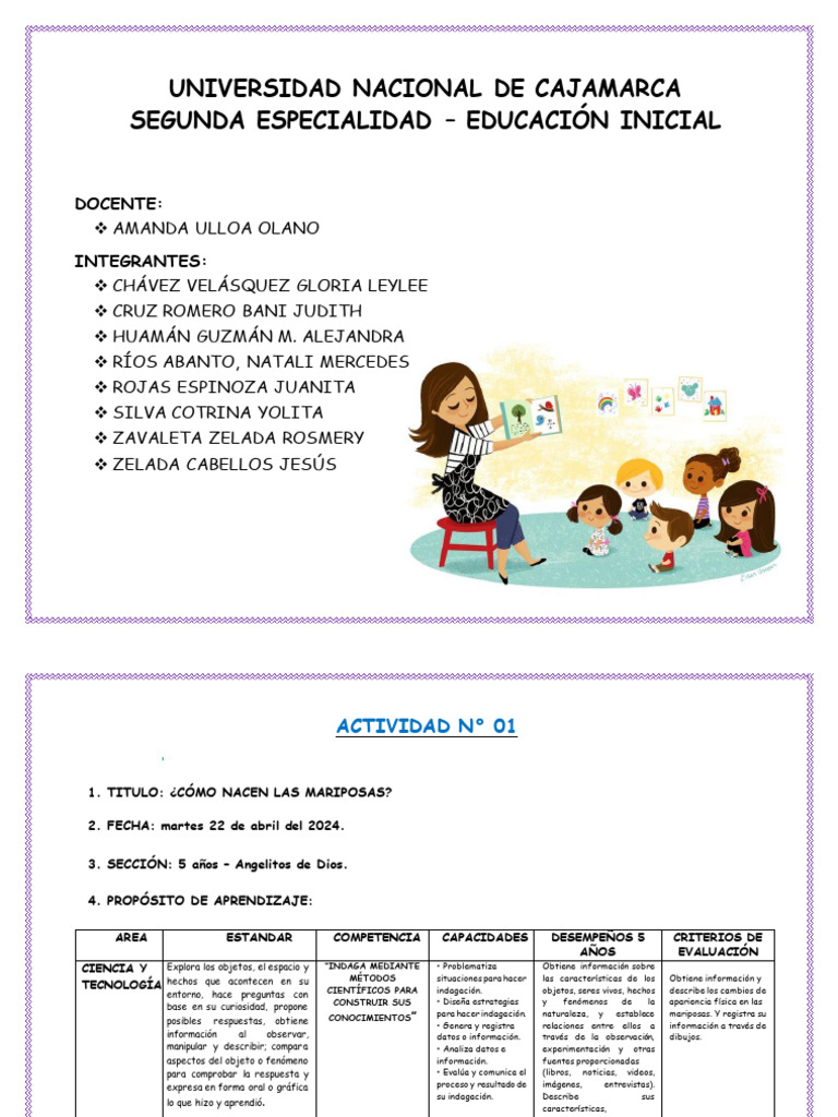 Aprendiendo sobre mariposas en clase | PDF | Comunicación | Lepidópteros