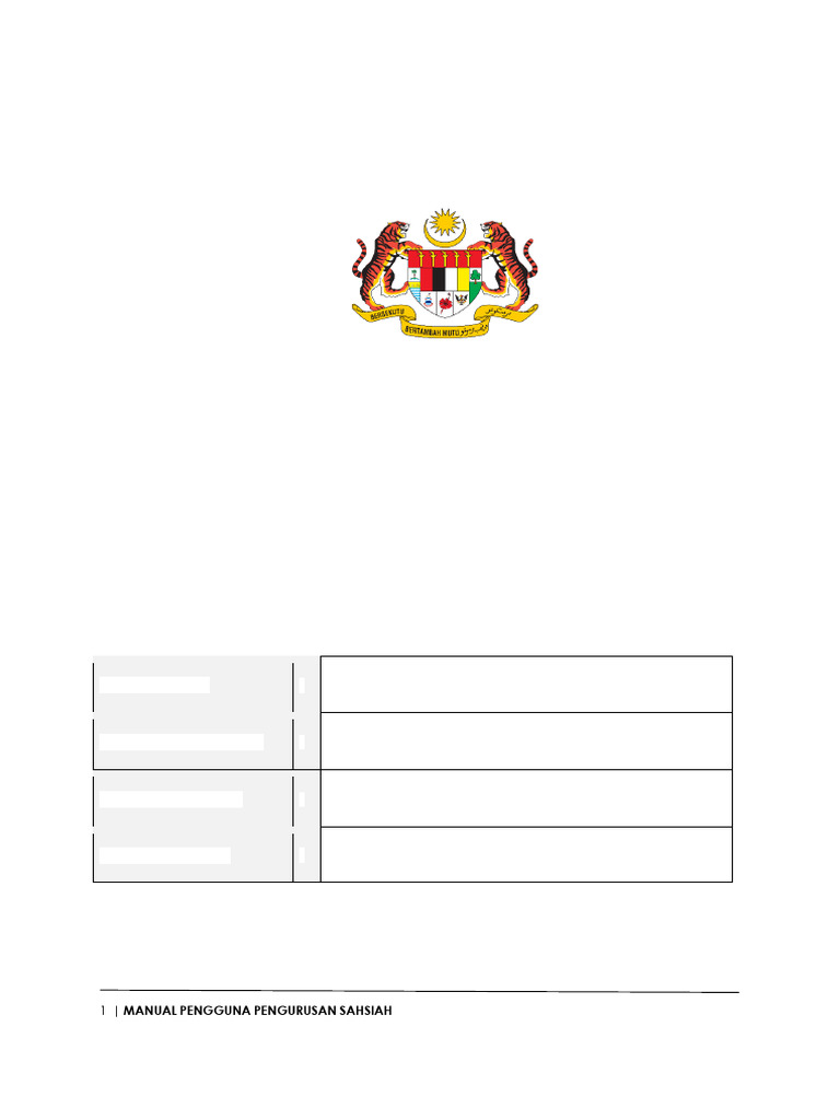 Manual Pengguna Pengurusan Sahsiah (GKK) v1 | PDF