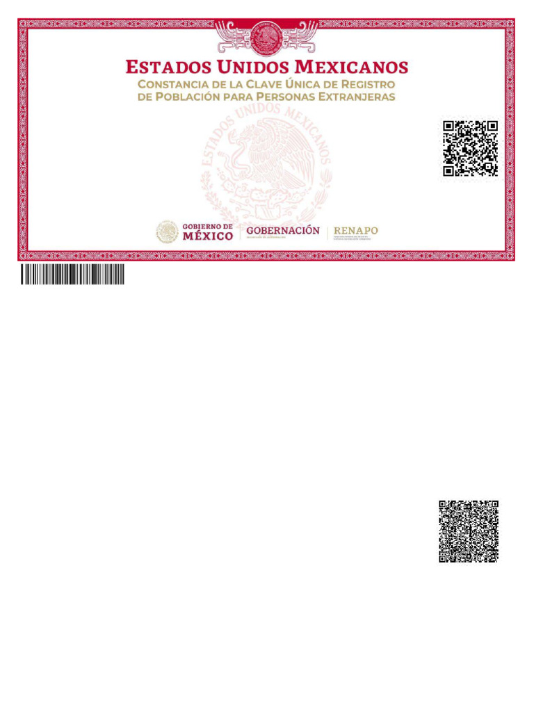 CURP ADAN RENATO | PDF