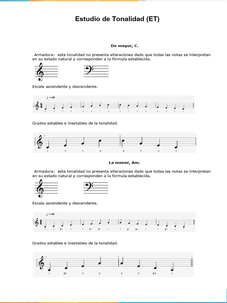 3 Estudio de Tonalidad (ET) | PDF