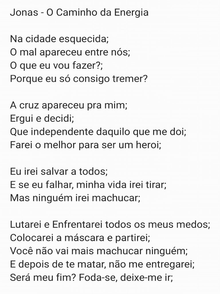 Jonas - O Caminho Da Energia - 250207 - 113342 | PDF