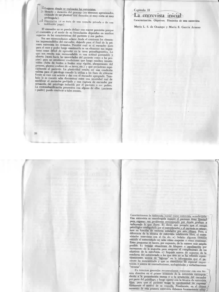 Las Tecnicas Proyectivas y El Proceso Psicodiganostico - Siquier de Ocampo-7-20 | PDF