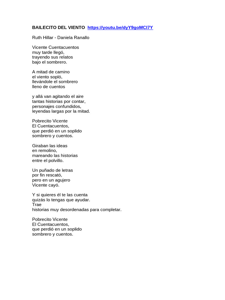 Vicente y el Viento: Cuentos Perdidos | PDF