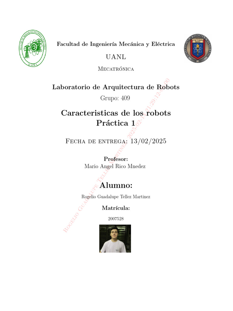Pract 1 Datos Ejes. | PDF | Robot | Robótica