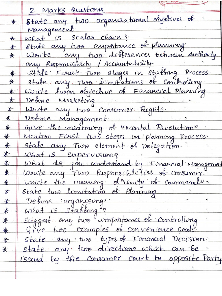 2 and 4 Marks Question | PDF