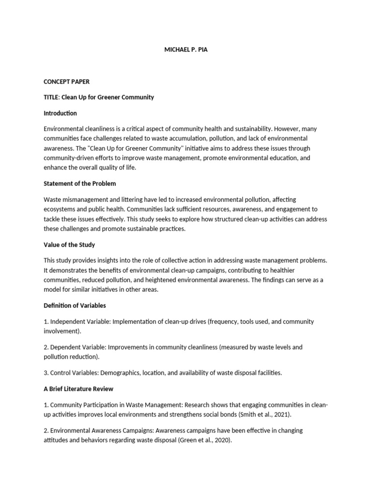 .Trashed 1742610183 Concept Paper WPS Office | PDF | Data | Waste ...