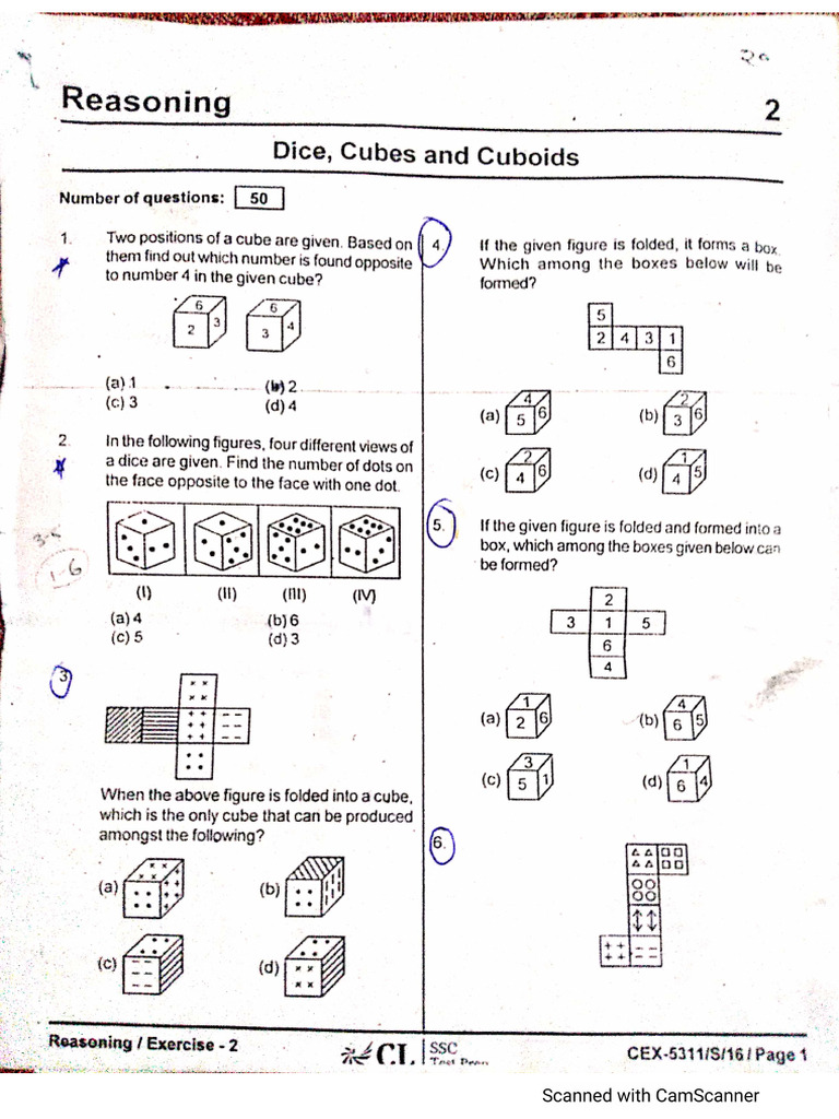 Cubes and Dices | PDF