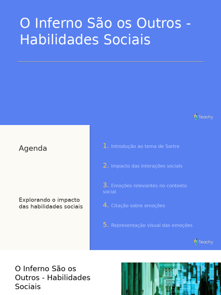 O Inferno São Os Outros - Habilidades Sociais | PDF