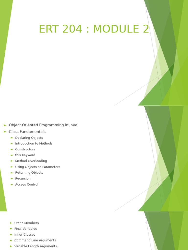 7738 - 80 - 269 - Ert - 204 - Module - 2 - 11 - 2 | PDF | Class (Computer Programming ...