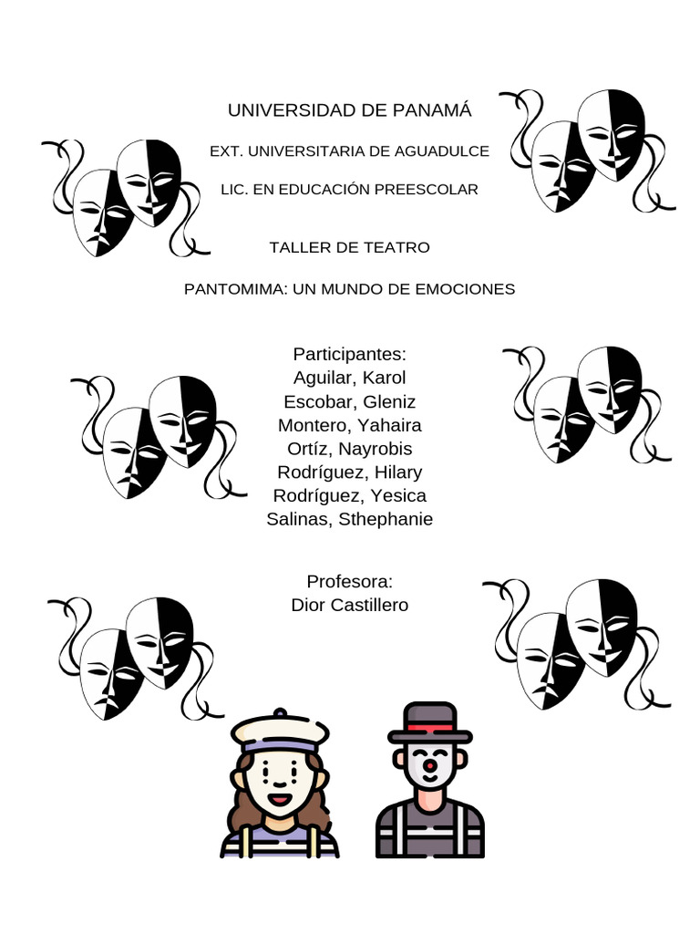 Pantomima SENTIMIENTOS | PDF | Las emociones | Sicología