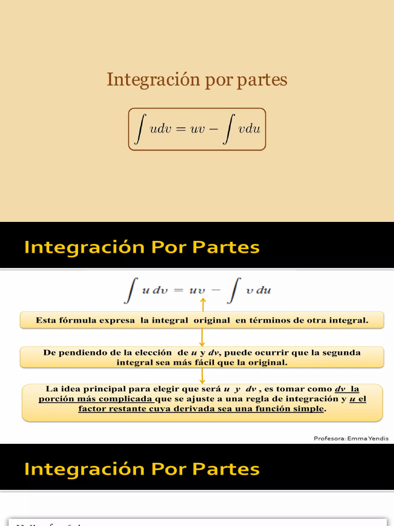 Integracion Por Partes | PDF