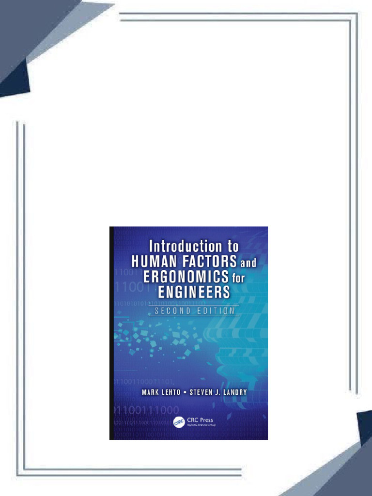 Introduction to Human Factors and Ergonomics for Engineers Second ... Introduction to Human Factors and Ergonomics for Engineers Second ...