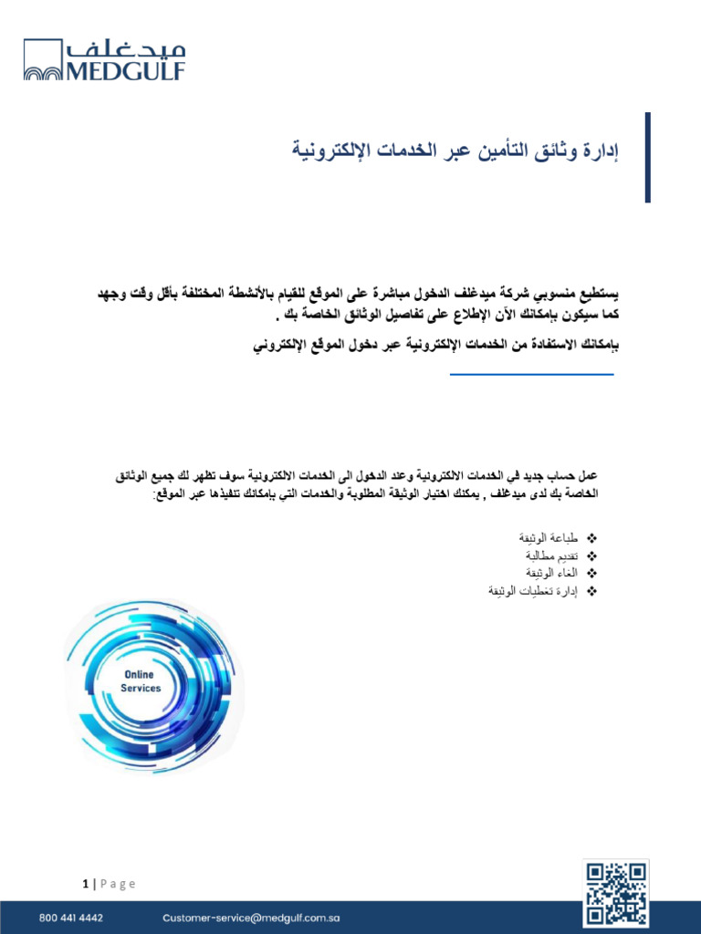 Medgulf Online Services | PDF