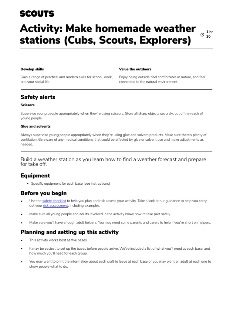 Build Your Own Weather Station Activity | PDF | Humidity | Climate