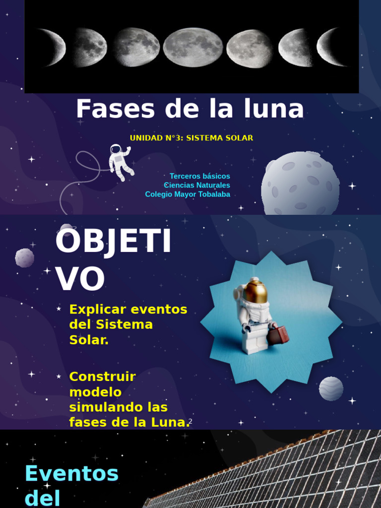 Fases de la Luna para Terceros Básicos | PDF | Luna | Ciencias fisicas