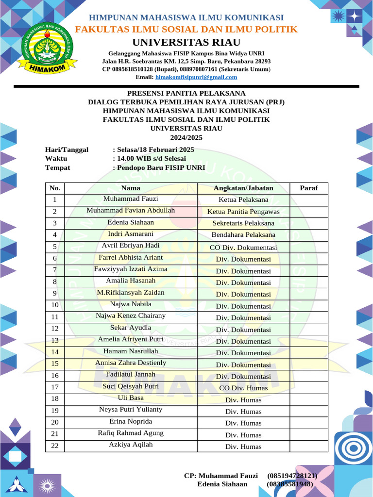 Presensi Dialog Terbuka-1 | PDF