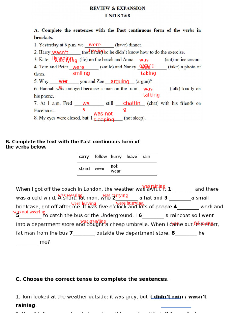 Review & Expansion U7&8 | PDF