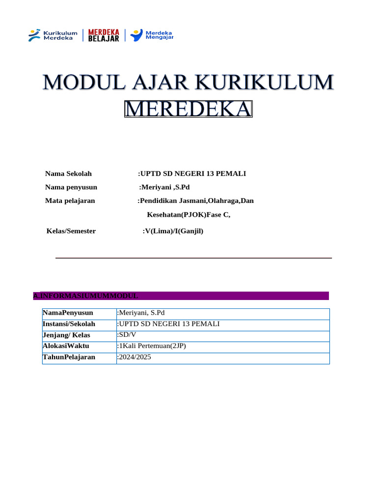 Modul Ajar PKG | PDF