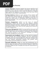 Reflection and Remarks Sample | PDF | Lesson Plan | Learning