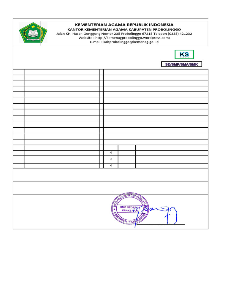 Instrumen Monev TPG - 2024 Kepala Sekolah | PDF