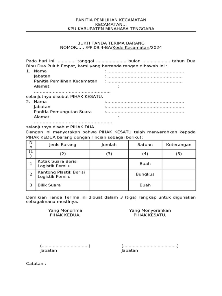 BTTB - PPK PPS KPPS | PDF